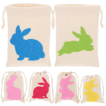 TETOU 50pcs Easter Bunny Candy Treat Bags Chick Rabbit Cellophane ...