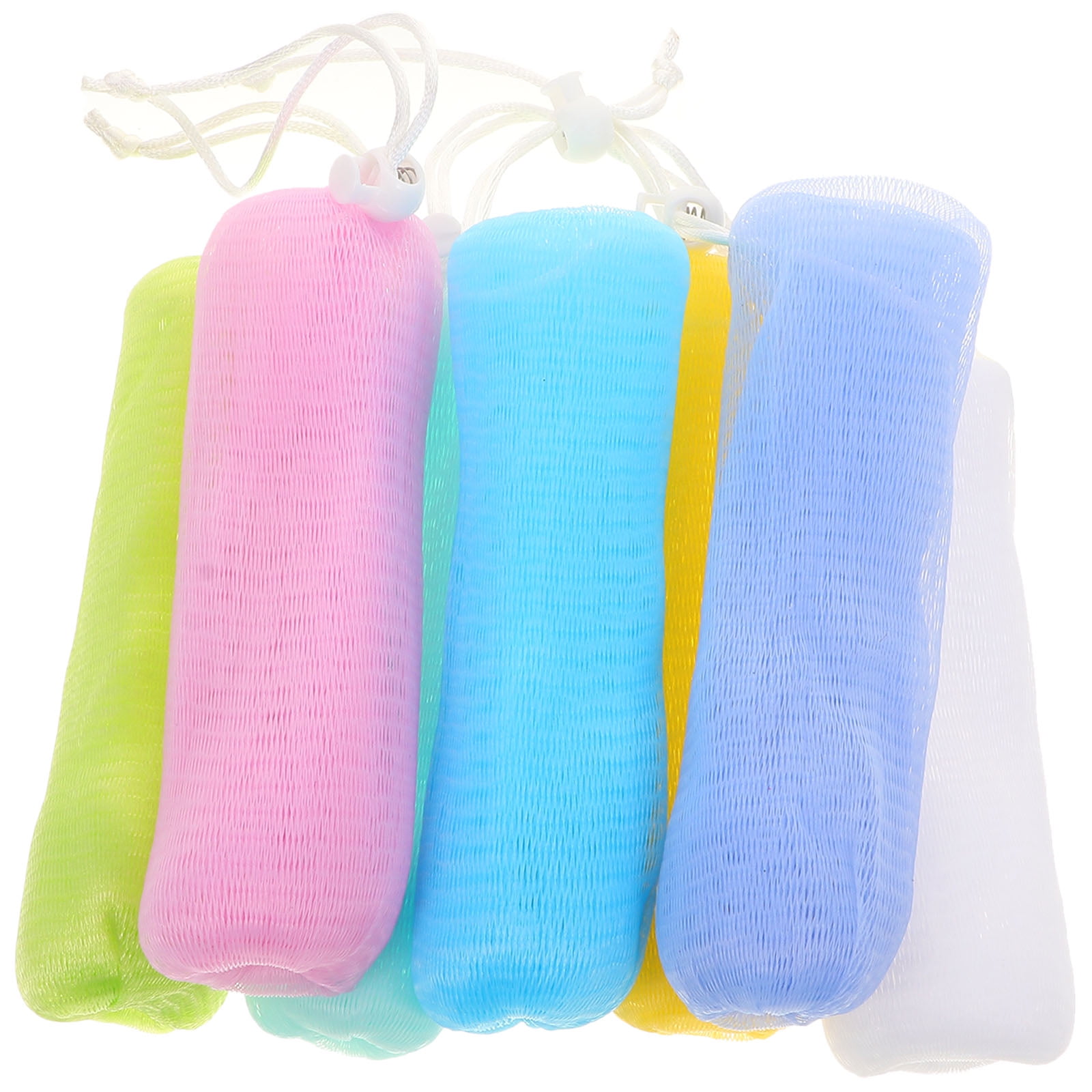 NUOLUX 7pcs Soap Pouch Soap Bubble Maker Scrubbing Bubble Net Handmade ...