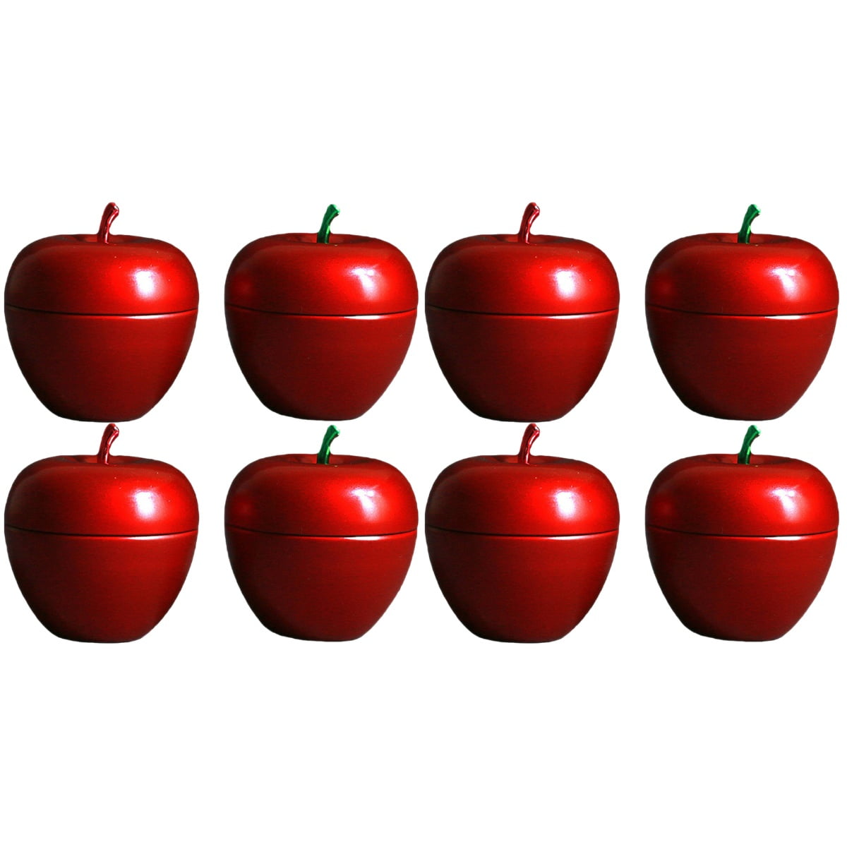 NUOLUX 8 pcs Apple-shape Sealed Cans Tea Cans Candy Jars Candy ...