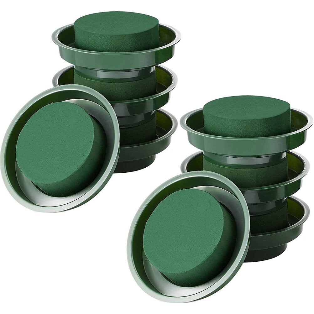 NUOLUX 8Pcs Round Floral Accessories Flower Bases DIY Flower ...