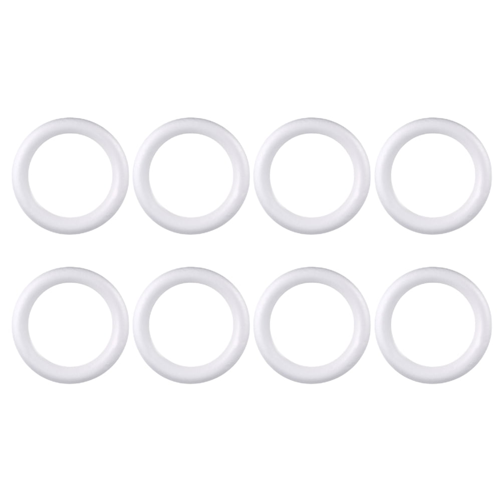 NUOLUX 8pcs DIY Round Foam Ring Handmade Wedding Party Decor DIY Wreath ...