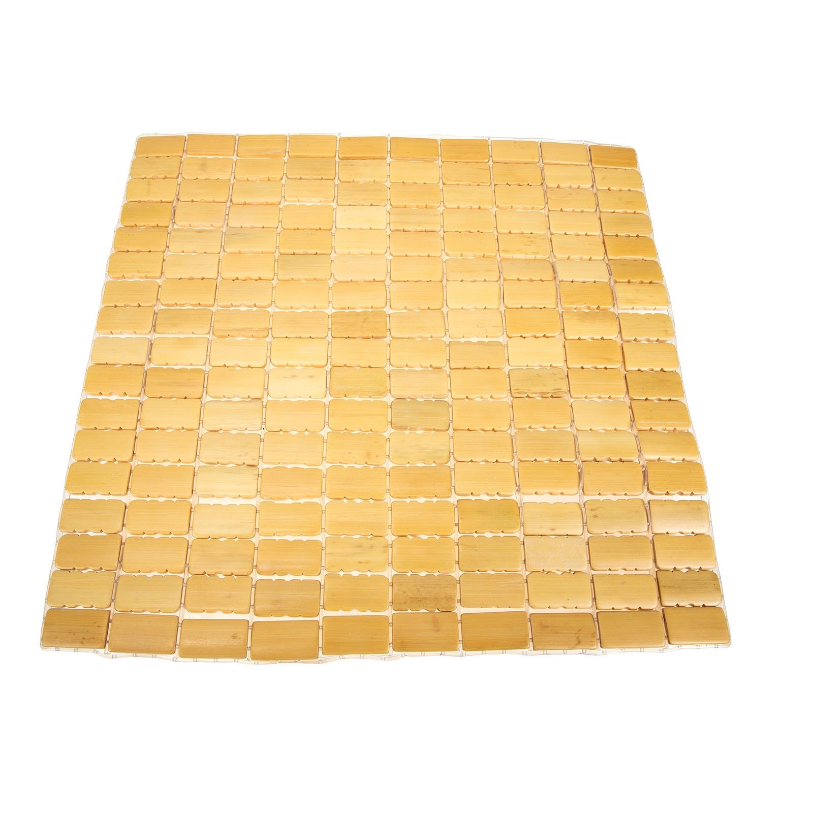 NUOLUX Bamboo Bath Mat Nonslip Mats for Floor Square Shape Synthetic ...