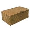 BlueMake Large Decorative Wicker Storage Baskets with Lids, Set of 2 ...