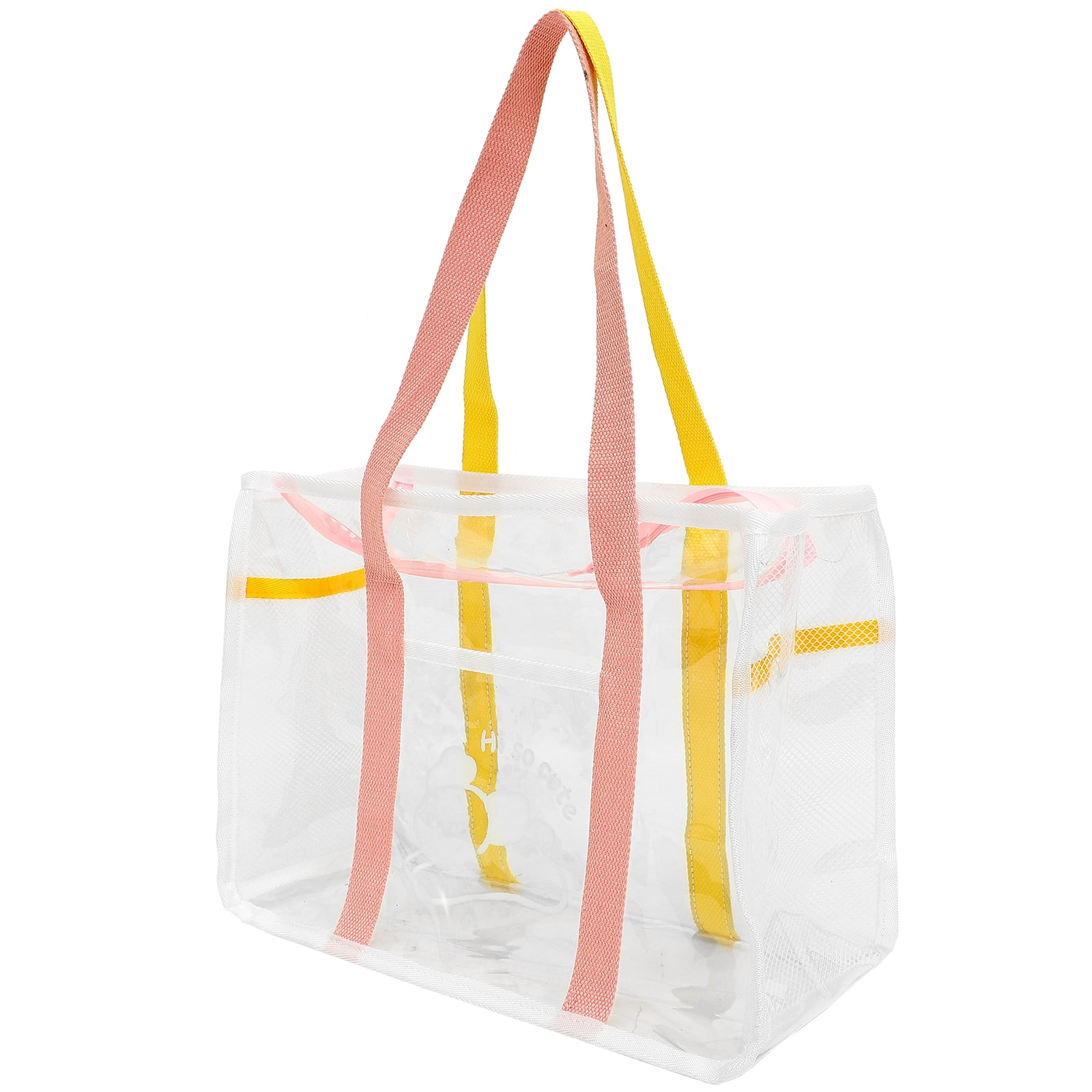 NUOLUX Beach Bag Outdoor Tote Bag Beach Transparent Bag Handheld Beach ...