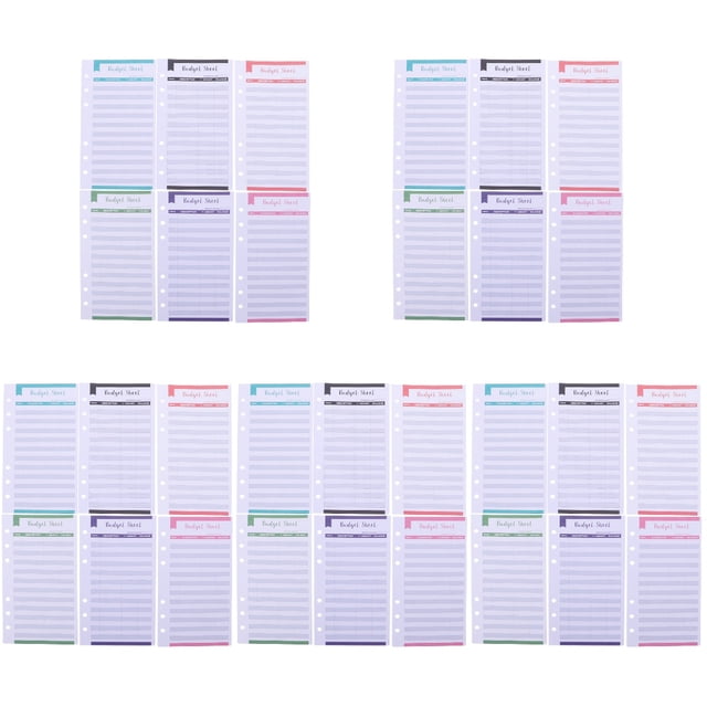 NUOLUX Binder Cash Budget Spreadsheet A6 Envelopes Expense Envelope ...