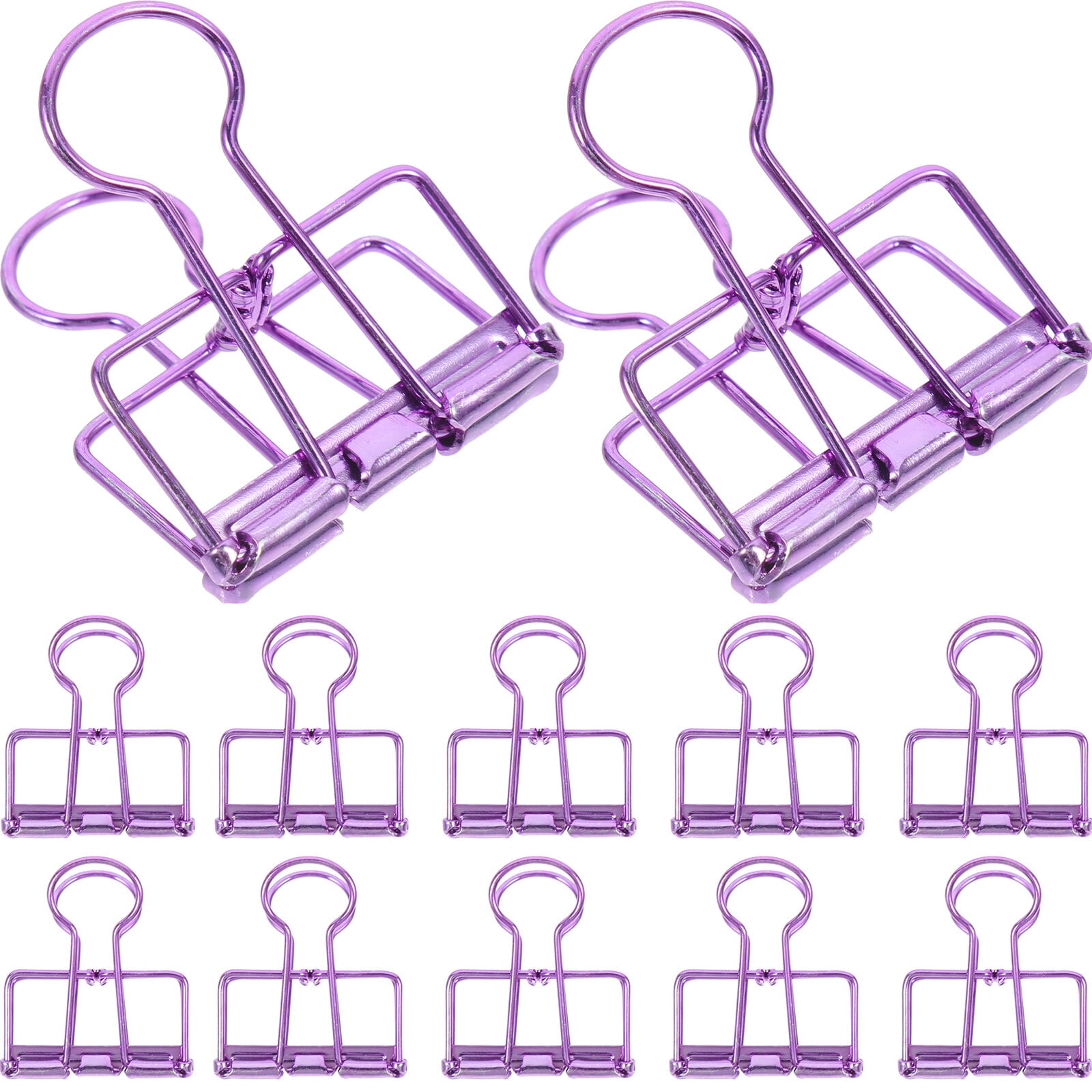NUOLUX Binder Clips, Purple, 10 Count Pack Purple - Walmart.com