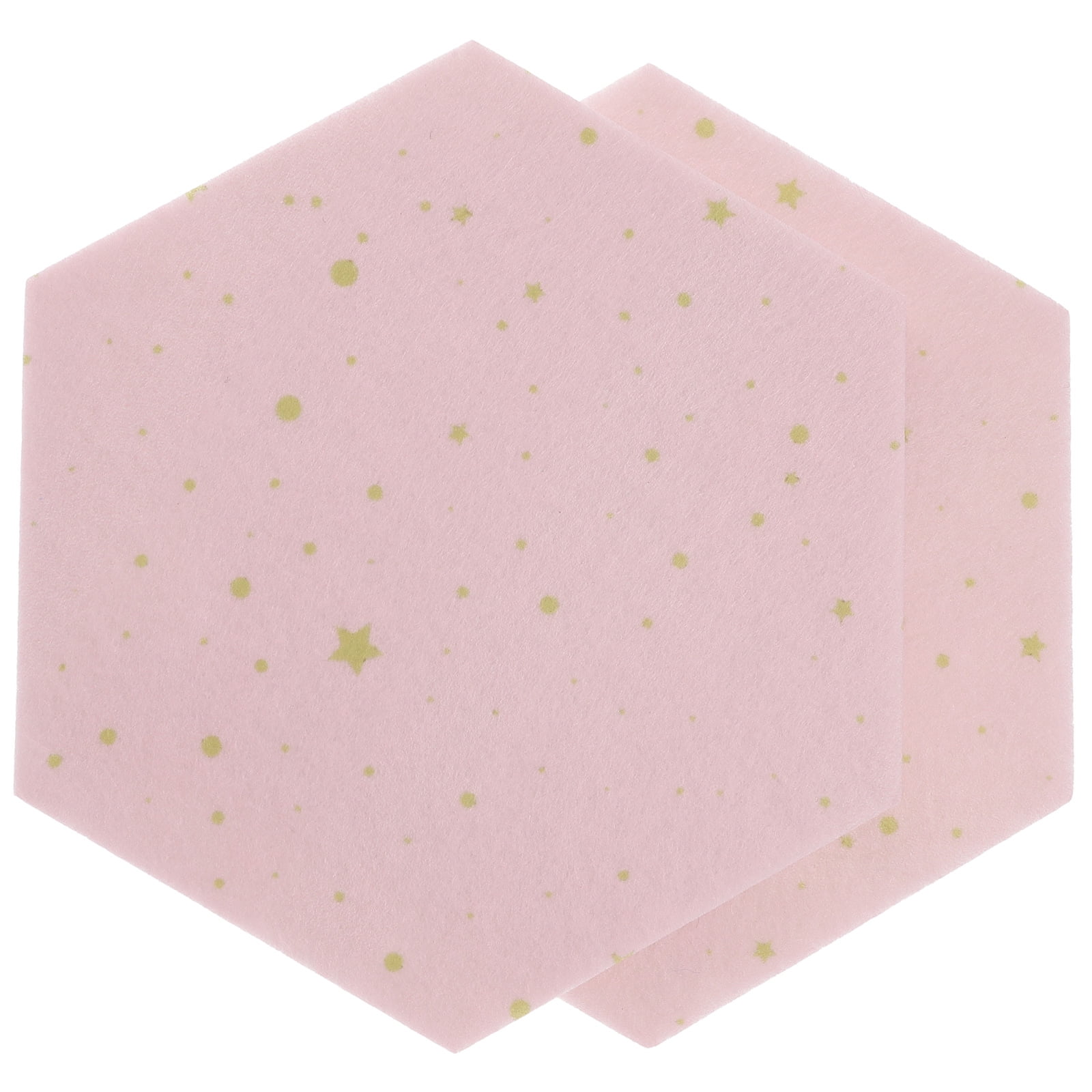 NUOLUX Board Felt Cork Bulletin Pin Adhesive Wall Self Large Hexagon ...