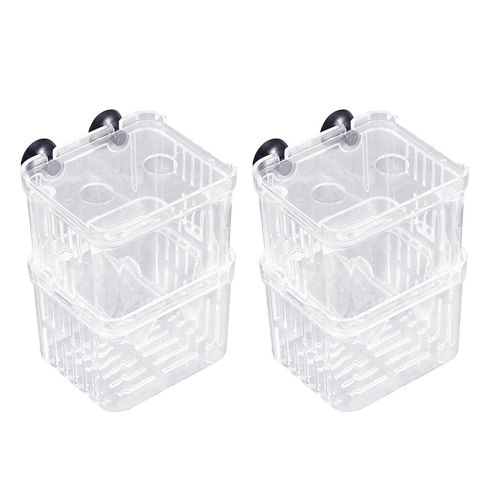 NUOLUX Box Fish Breeding Aquarium Incubator Isolation Fry Mesh Acrylic ...