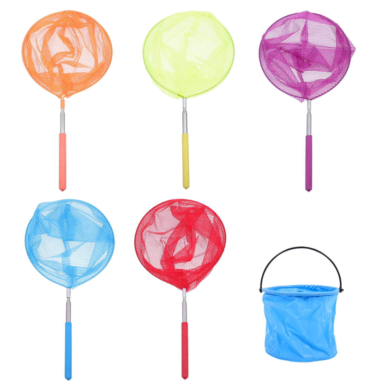 CATIEBYE Assorted Color Extendable Butterfly Net for Insect Catching ...