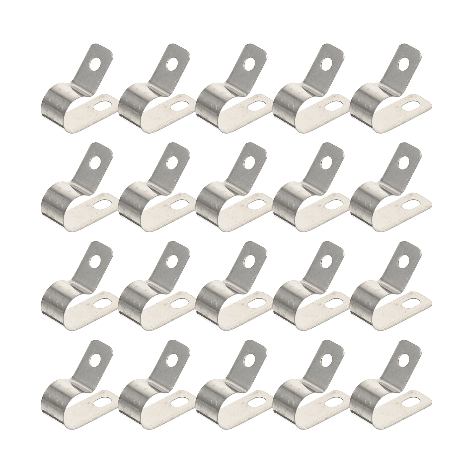 CATIEBYE R Type Wire Clips Cable Clamp Silver for Wires Compact Design ...
