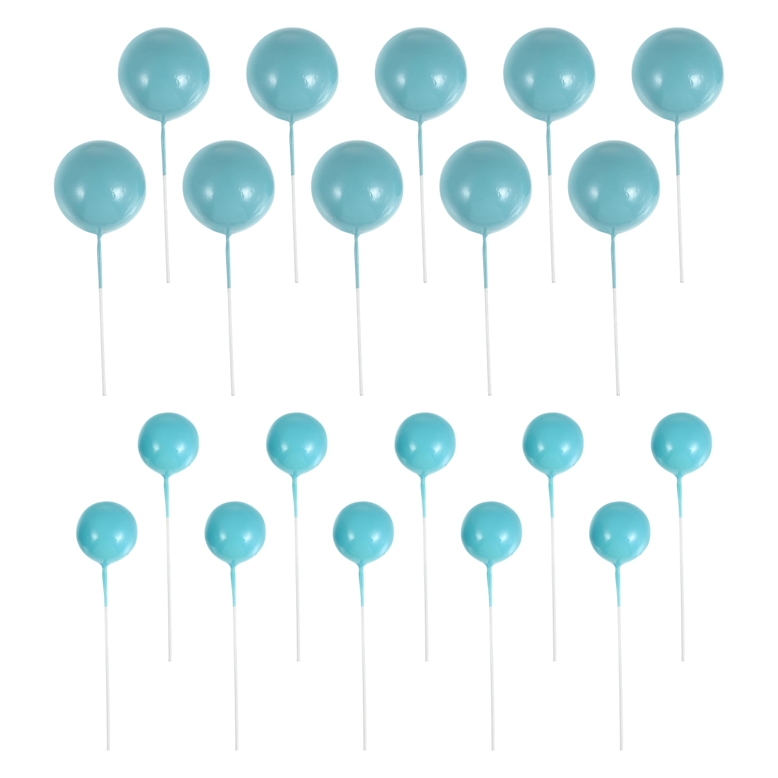 NUOLUX Cake Topper Ball Picks Cupcake Balls Balloon Dessert Toppers ...