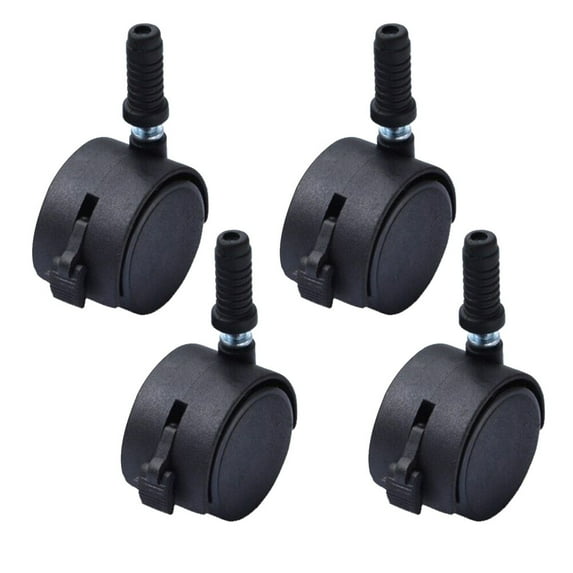 4pcs 2-Inch Universal Fit Swivel Caster Wheels for Computer, Bed Frame ...