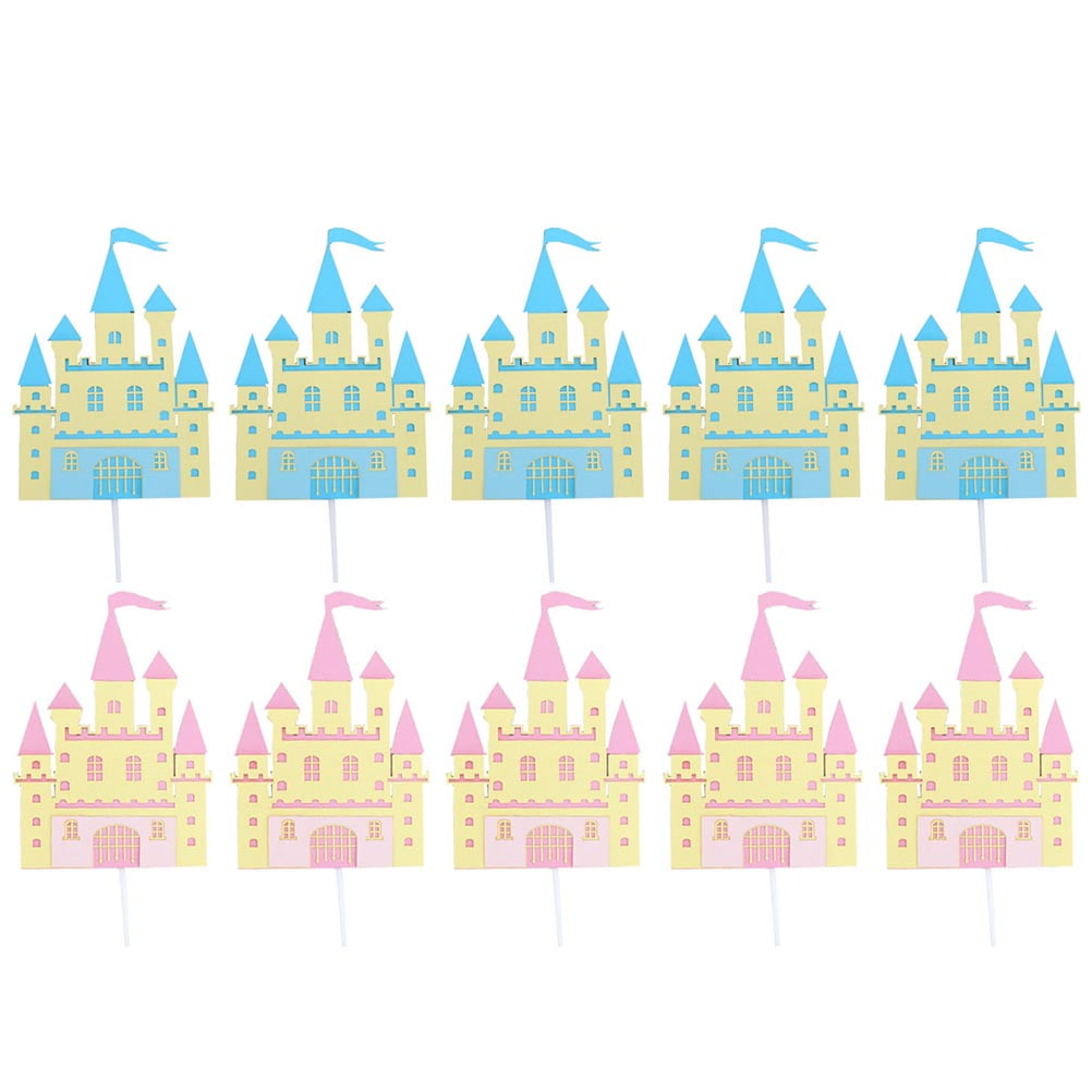 OUNONA Blue Cake Toppers for Party Decoration Make Celebrations ...