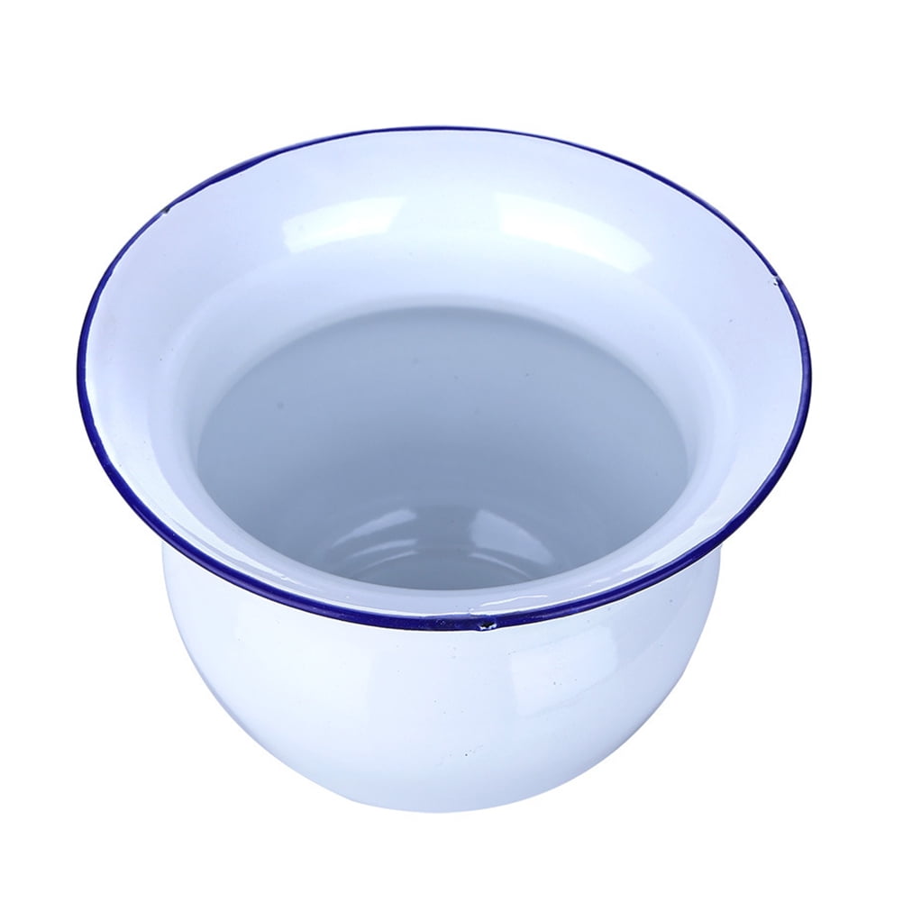 NUOLUX Chamber Potportable Urinallid Toilets Enamel Spittoon Emergency ...