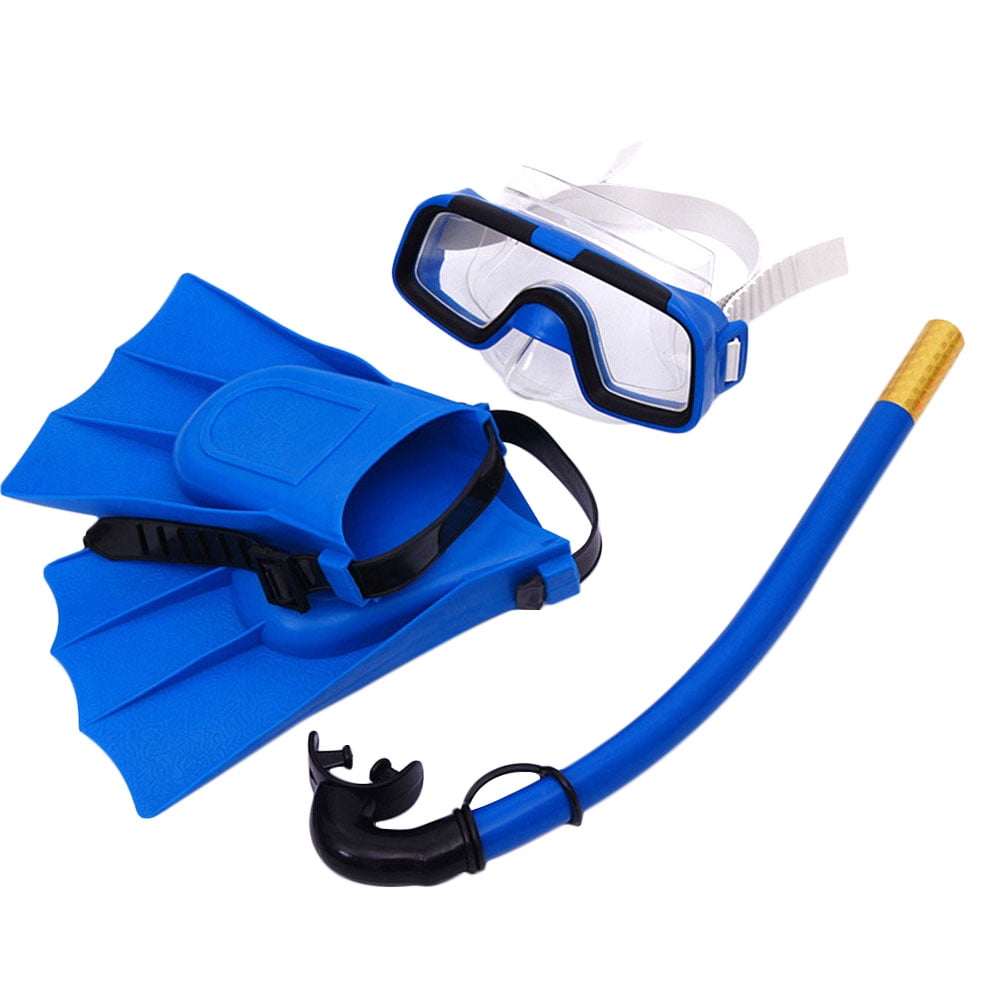 RENACLIPY Blue Underwater Diving Mask with Silicone Snorkel and ...