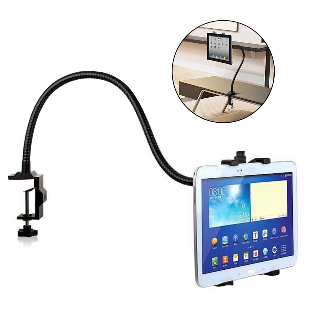 NUOLUX Clamp Mount Tablet Stand Table Holder 360 Degree Rotating ...