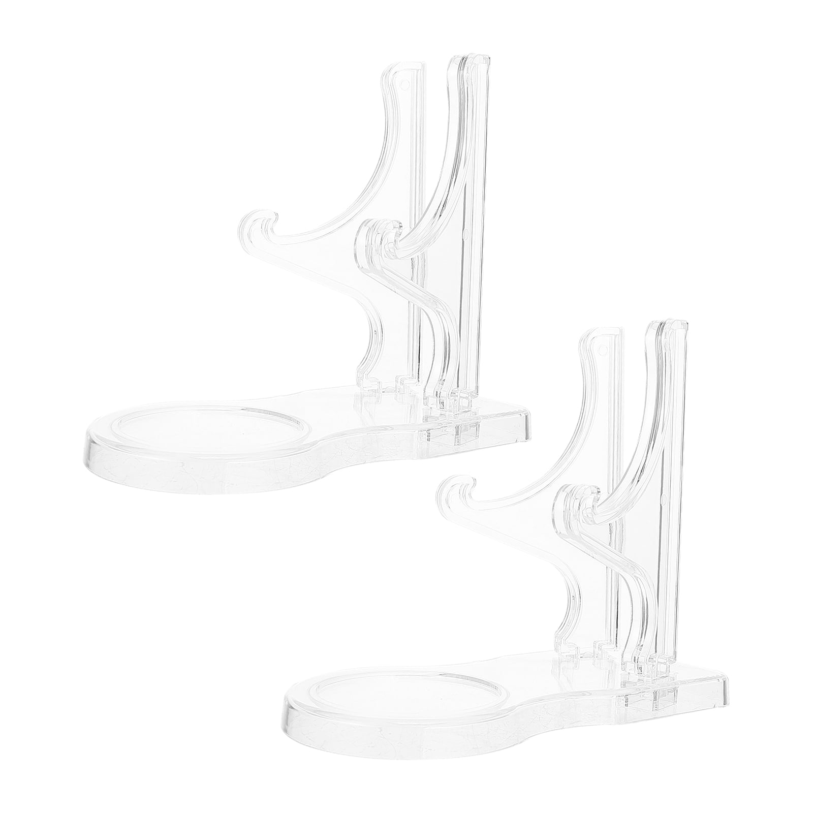NUOLUX Clear Teacup Saucer Display Easel Stand Holder Acrylic Saucer ...