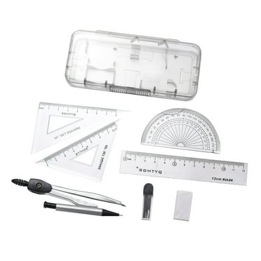 Maped Study Geometry 10 Piece Set with Metal Compasses & Measuring ...