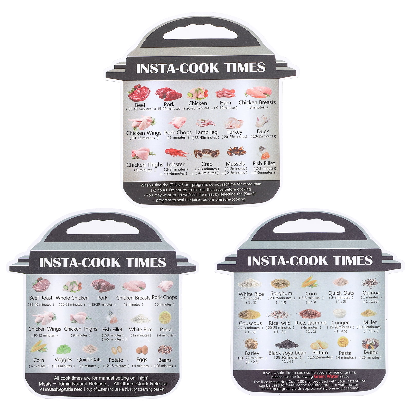 Tineasur Instant Cooking Pot Magnetic Sheet for Kitchen Use Black ...