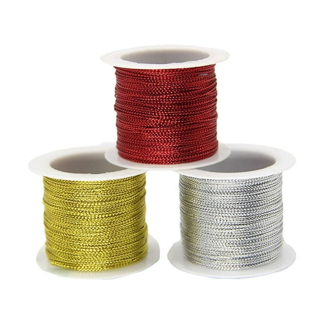 NUOLUX Cord Metallic String Gift Craft Elastic Thread Jewelry Tinsel ...