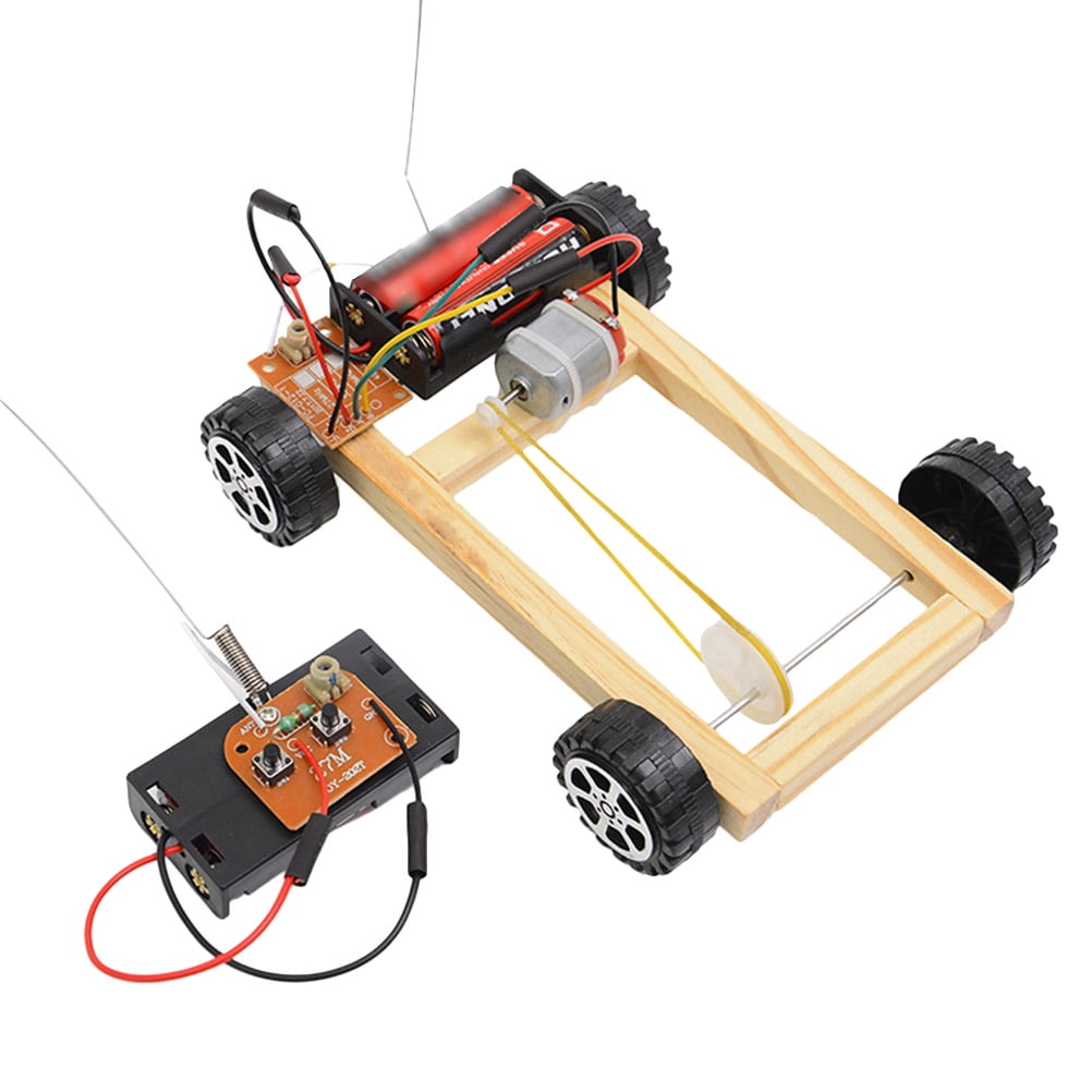 NUOLUX Creative Four-wheel Drive Model Kids DIY Assembled Car Model ...