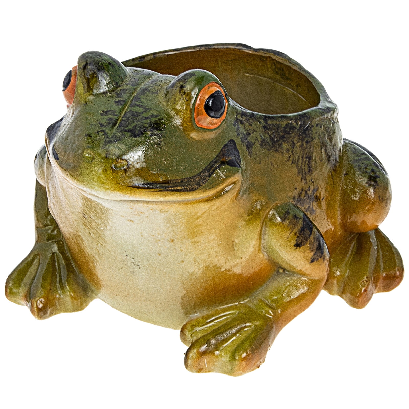 Tineasur Frog Flower Pot Frogs Shape Flower Pot Ceramic Green 1Set ...