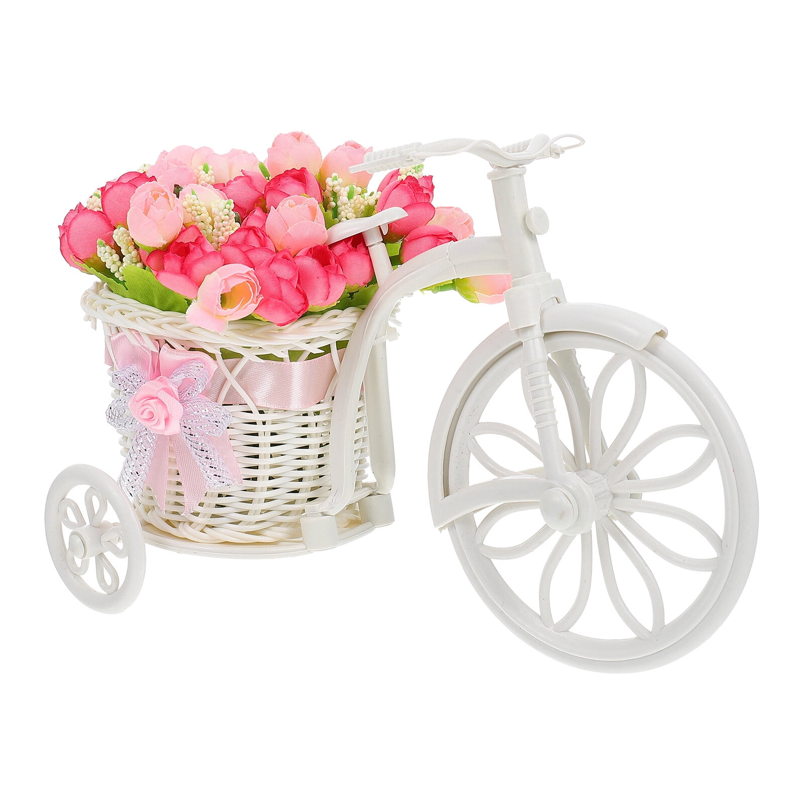 CATIEBYE bike flower pot holder Plant Storage Rack Silk Flower 1Pack ...