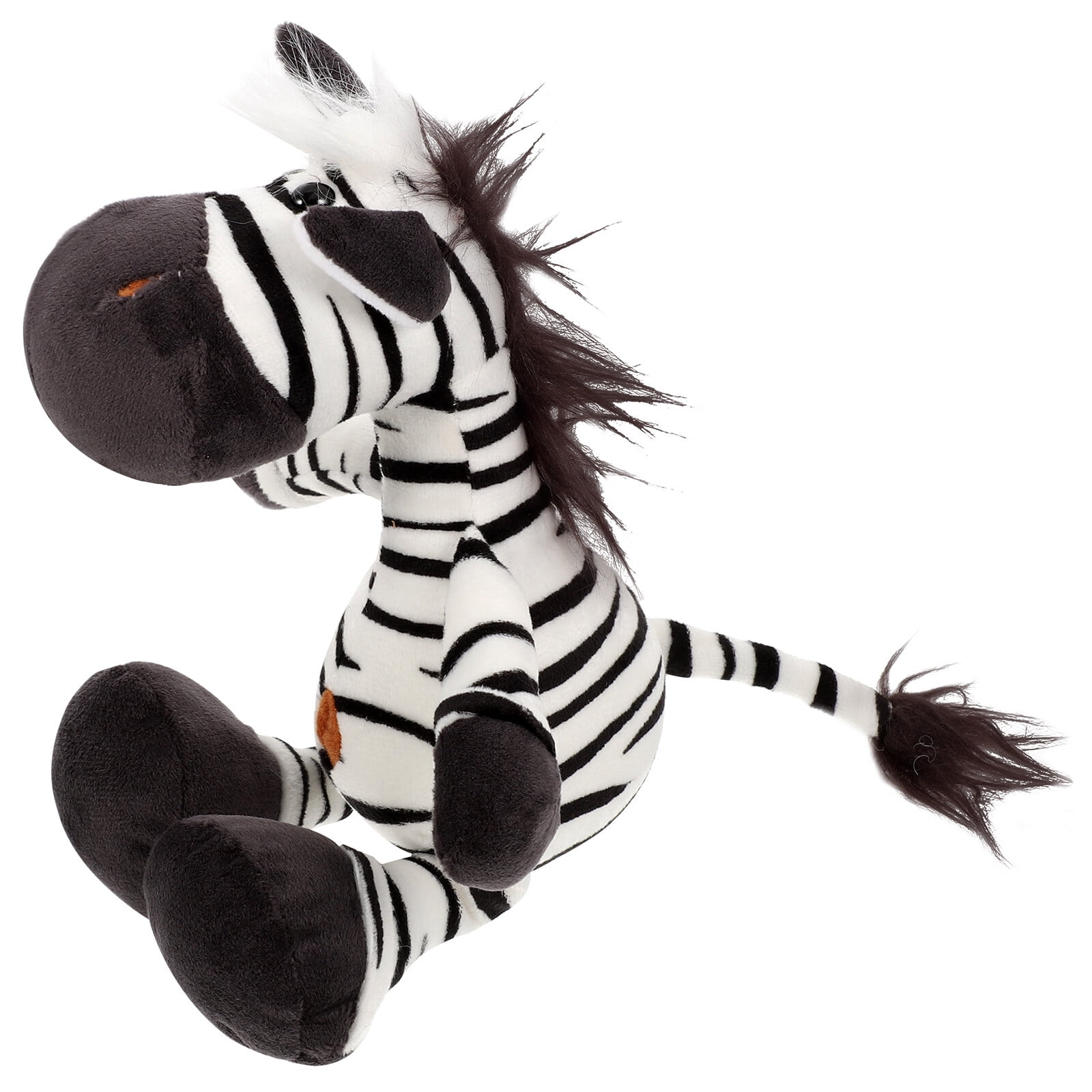 NUOLUX Decorative Stuffed Toy Adorable Zebra Toy Realistic Plush Zebra ...
