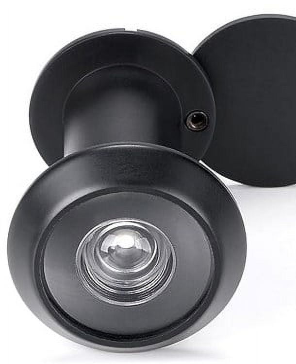 Black Zinc Alloy Door Viewer with Wide 220-Degree Angle for Clear ...