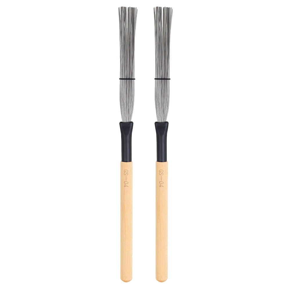 NUOLUX Drum Brush Brushes Sticks Wire Cajon Percussion Sticks Set ...