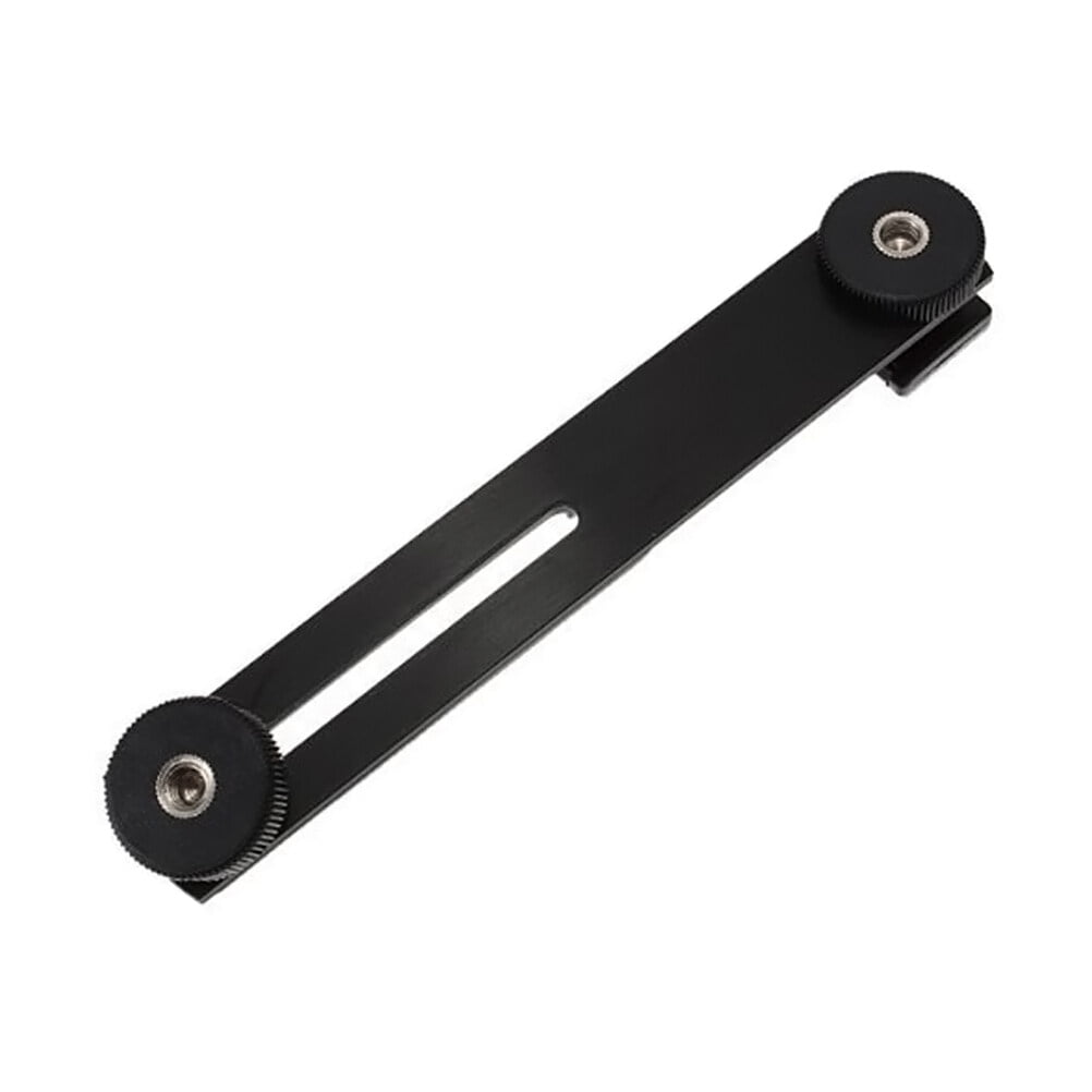 NUOLUX Dual Flash Bracket Tripod Mount for 1/4" Screw Studio Video ...