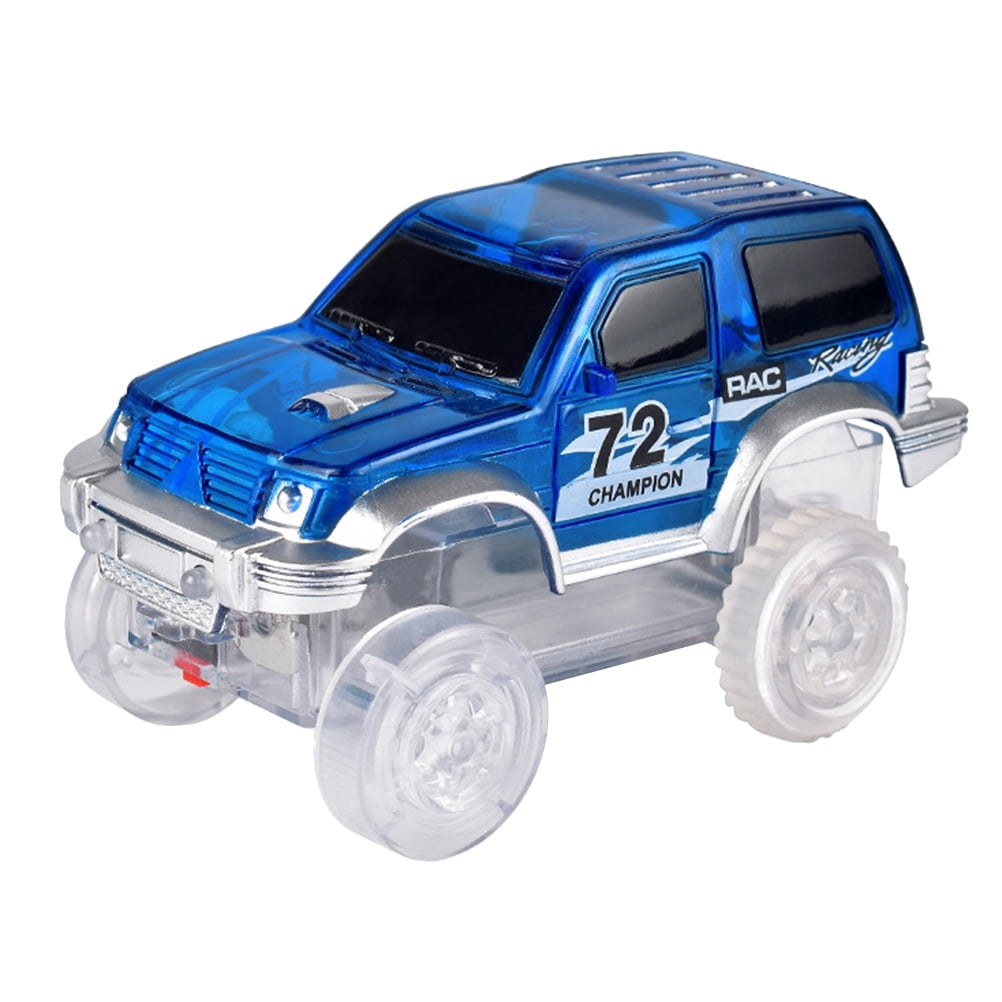 NUOLUX Electronic Botton Battery Power Car LED Glowing Racing Car ...