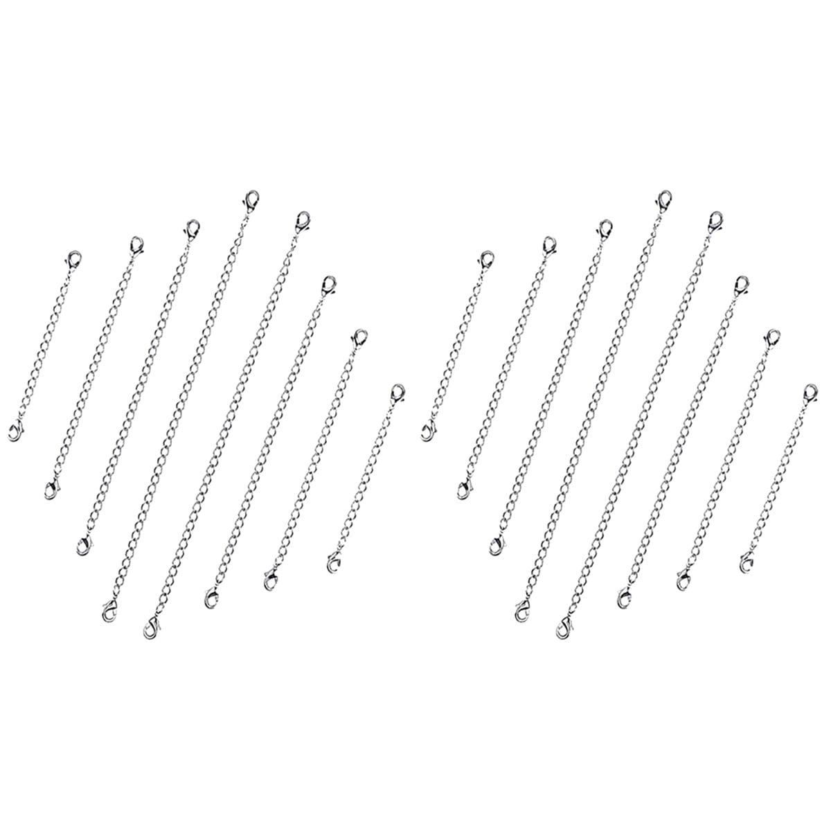 NUOLUX Extender Necklace Chain Jewelry Extension Silver Anklet Sterling ...