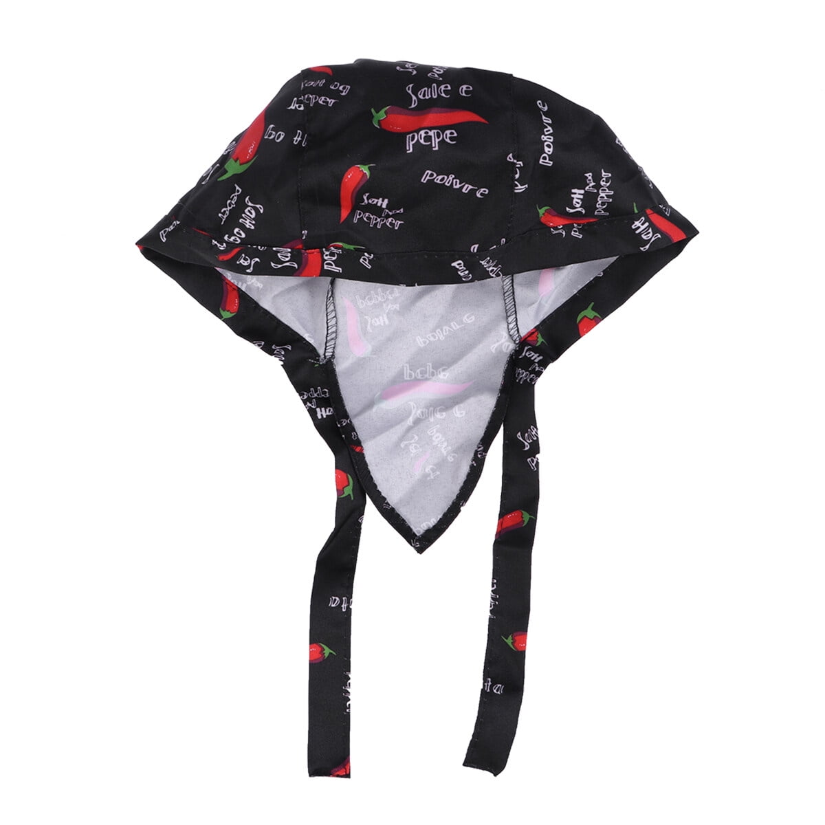 NUOLUX Fashion Chefs Hat Kitchen Catering Skull Ribbon Turban (Pepper ...