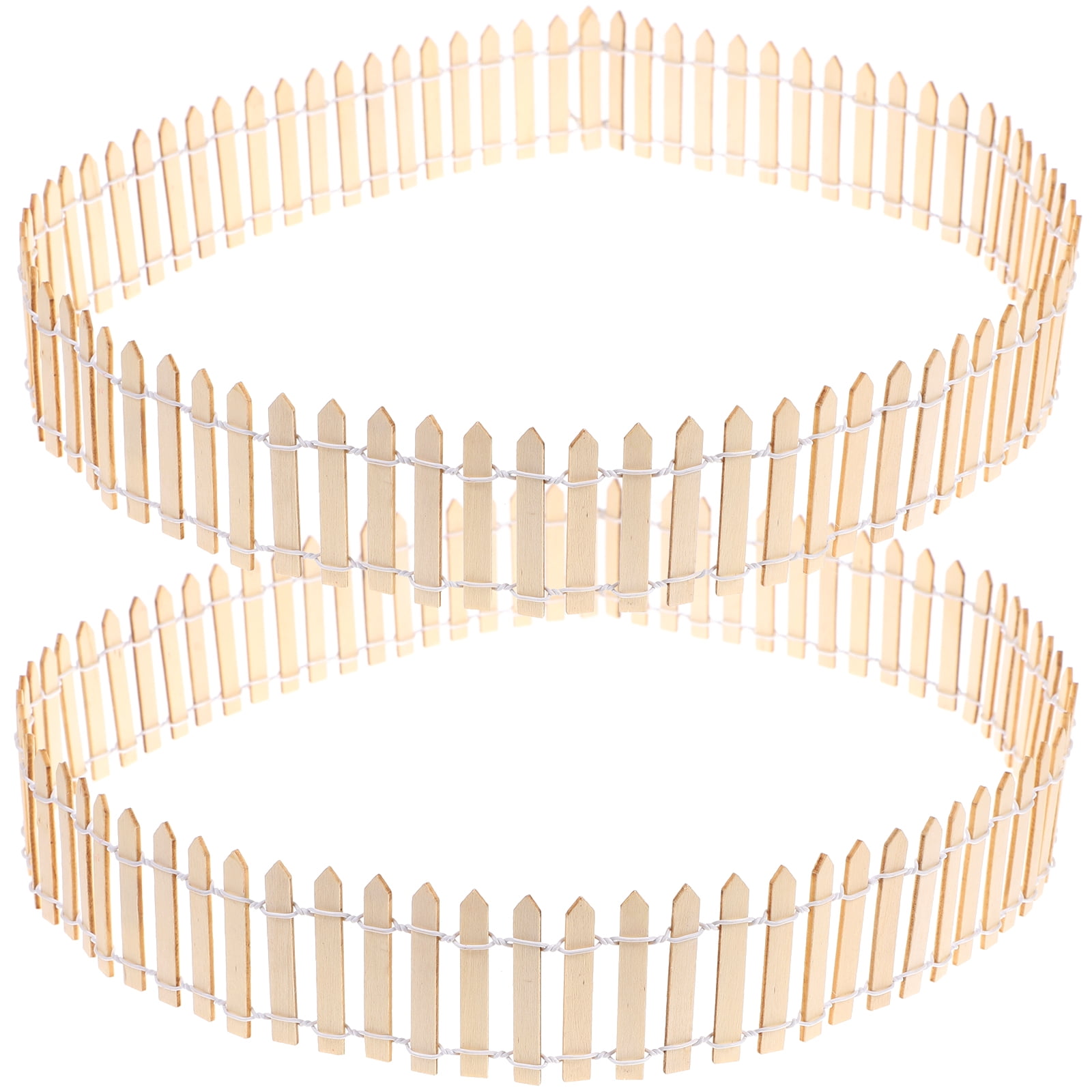 NUOLUX Fence Garden Miniature Edging Lawn Border Landscape Picket ...