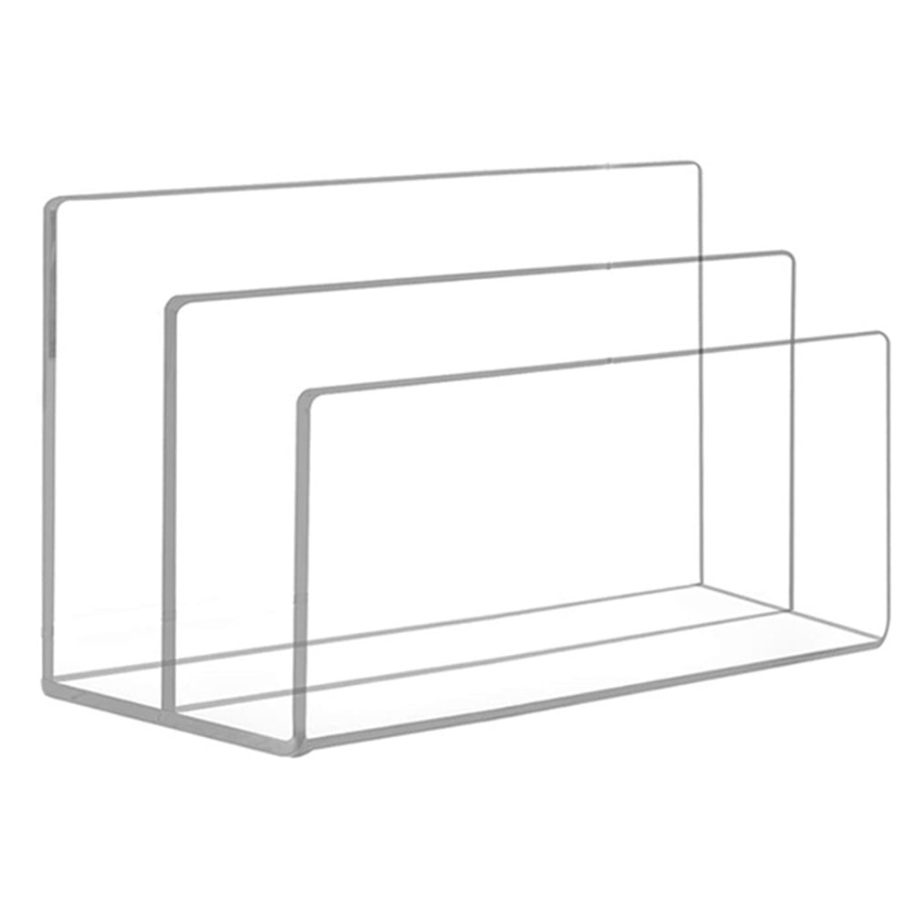 WORGEOUS Folder Organizer Acrylic Transparent 1Pcs 8.5x5.4in School ...