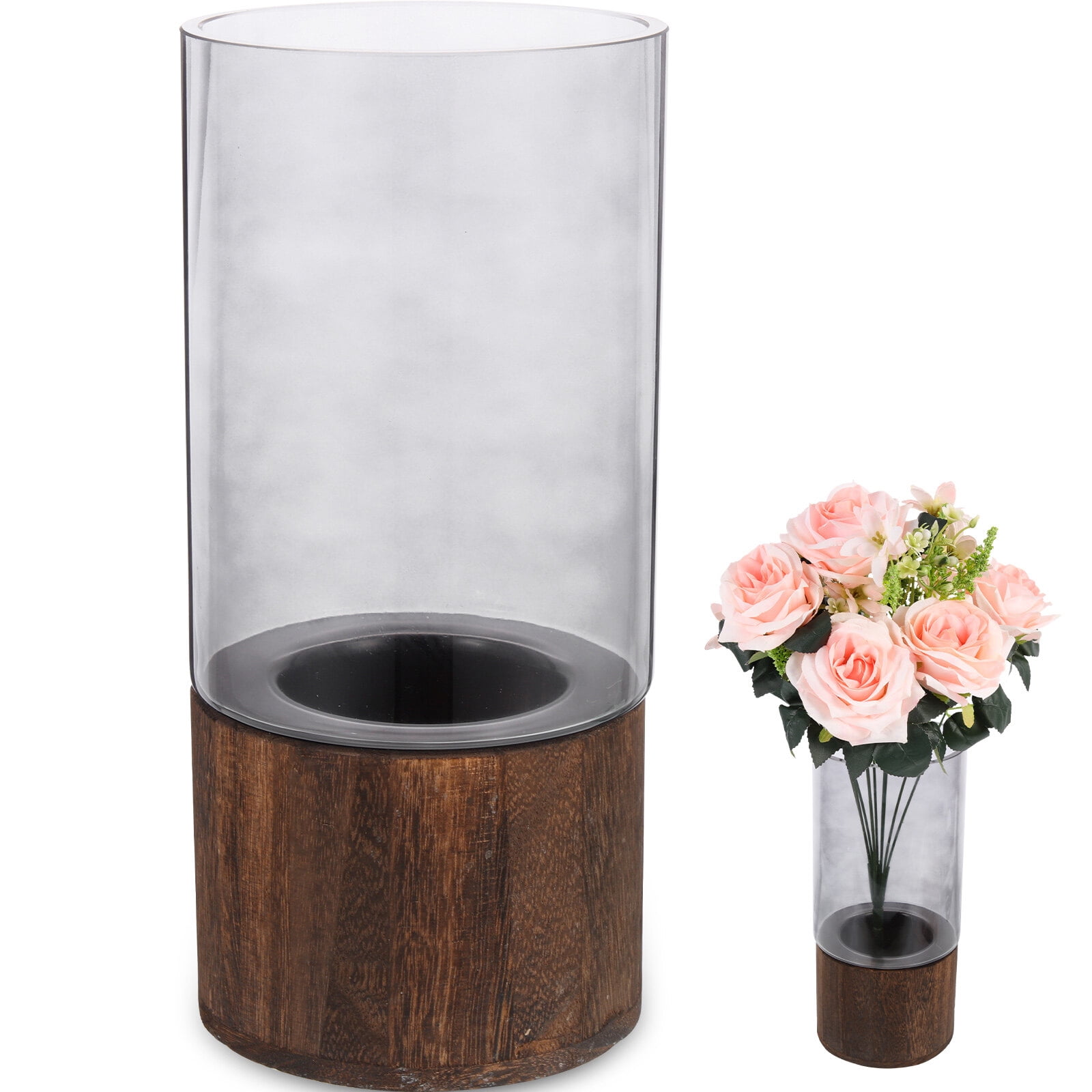 NUOLUX Floral Arrangement Vase Glass Vase Dried Flower Storage Vase ...