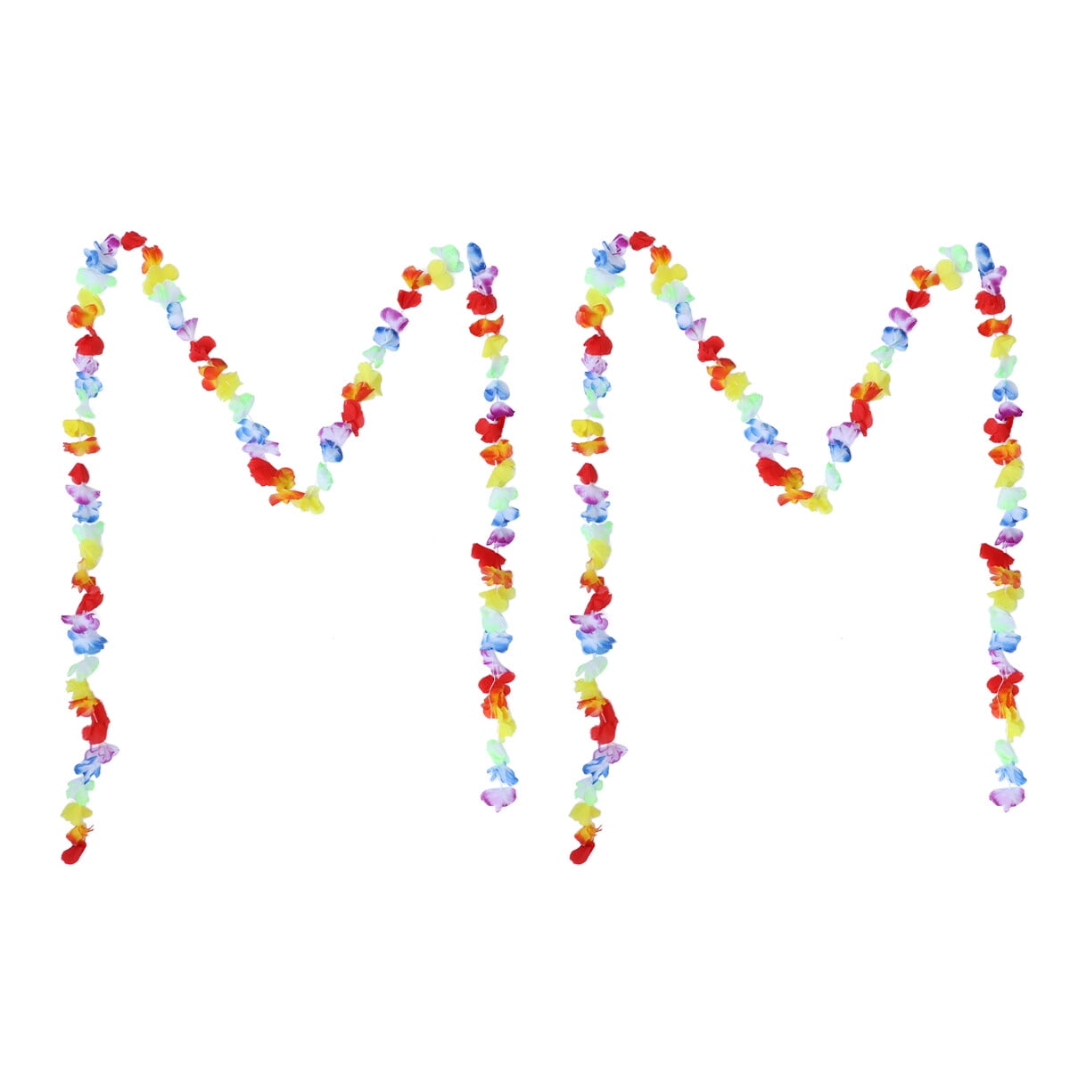 NUOLUX Flower Garland Hawaiian Lei Banner Leis Necklace Party Hawaii ...