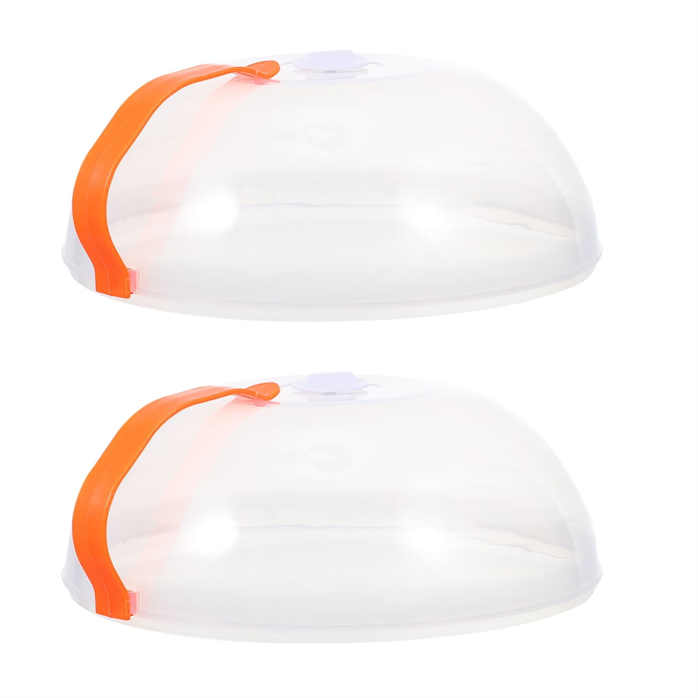 Tineasur Reusable Microwave Food Covers, Orange PP Splatter Guards, Set ...