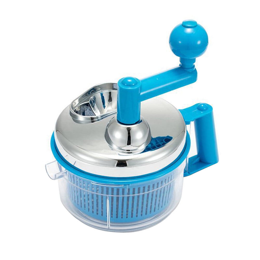 NUOLUX Food Processor Manual Hand-powered Crank Chopper Mincer Mixer ...