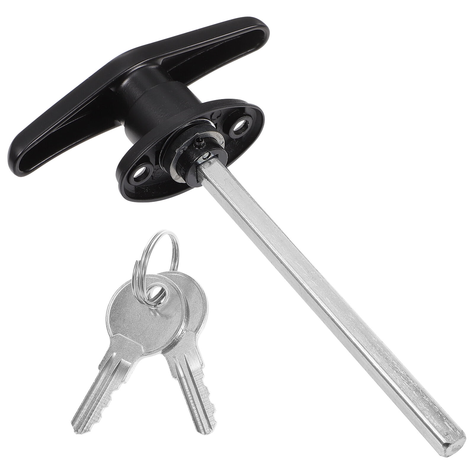 NUOLUX Garage Door Lock Keyed T-handle Hardware Locking Long Shaft Lock ...