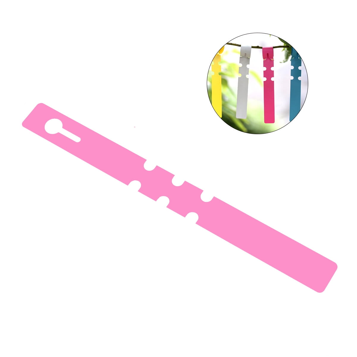 Tineasur Ground Plants Label Plate Plant Tree Tags Pink PVC 100pcs ...