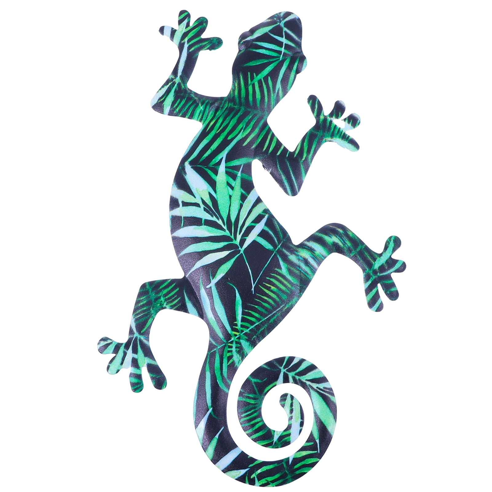 NUOLUX Gecko Wall Decor Indoor Outdoor Hanging Iron Art Work Ornament ...