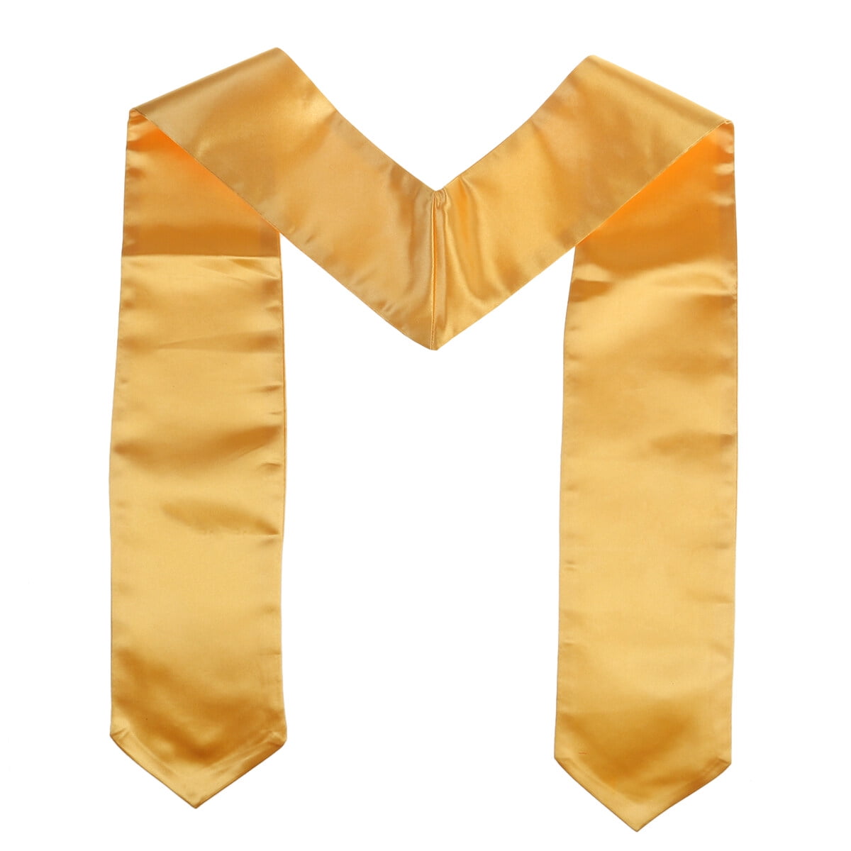 CATIEBYE Unisex Golden Graduation Stole Lightweight Polyester with ...
