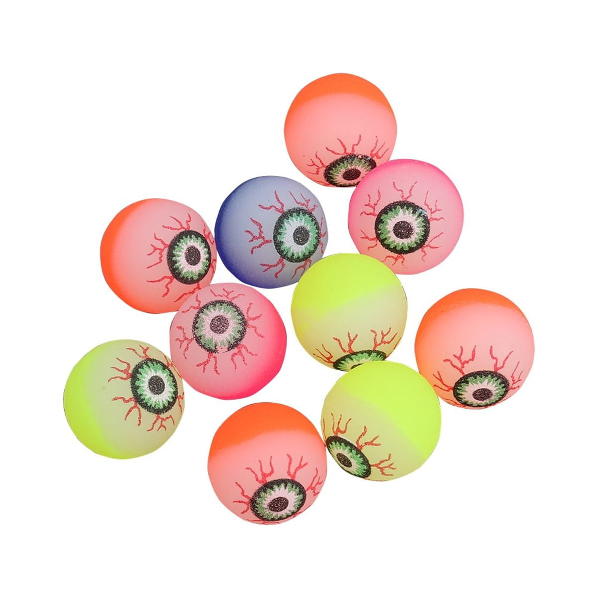 NUOLUX Halloween Bouncy Eyeball Decorations, Party Favors, Spooky Eye ...