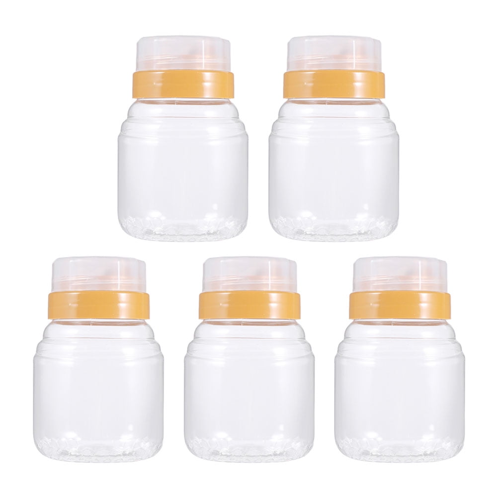 TABLETREANDS Plastic Honey Jars 5Pcs 4.7X3X3In - Walmart.com