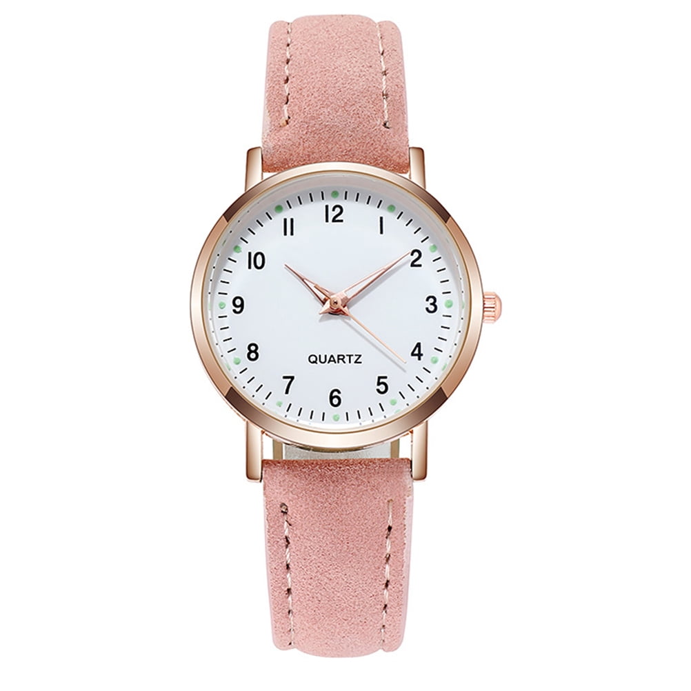NUOLUX Imitation Leather Wrist Watch Pretty Watch Quartz Watch Luminous ...