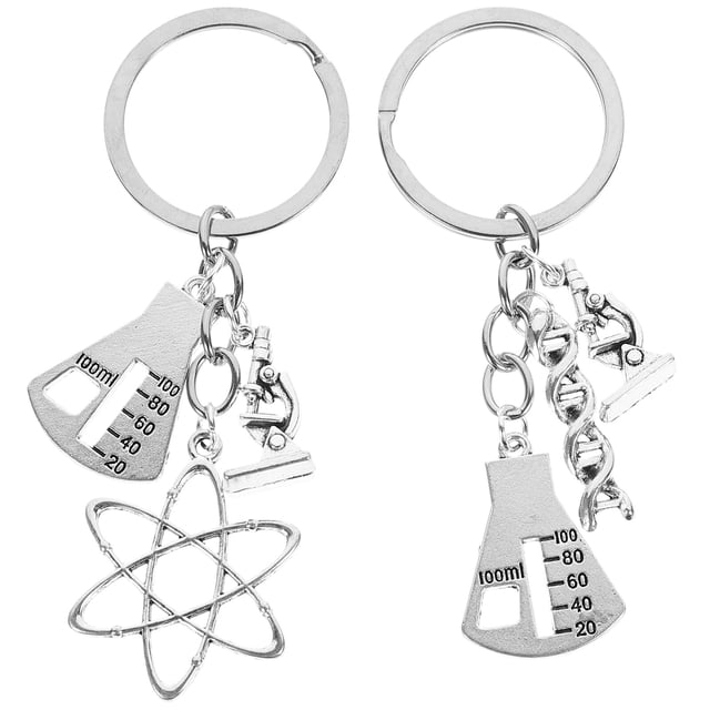 NUOLUX Keychain Science Gift Key Microscope Teacher Chemistry Helix ...