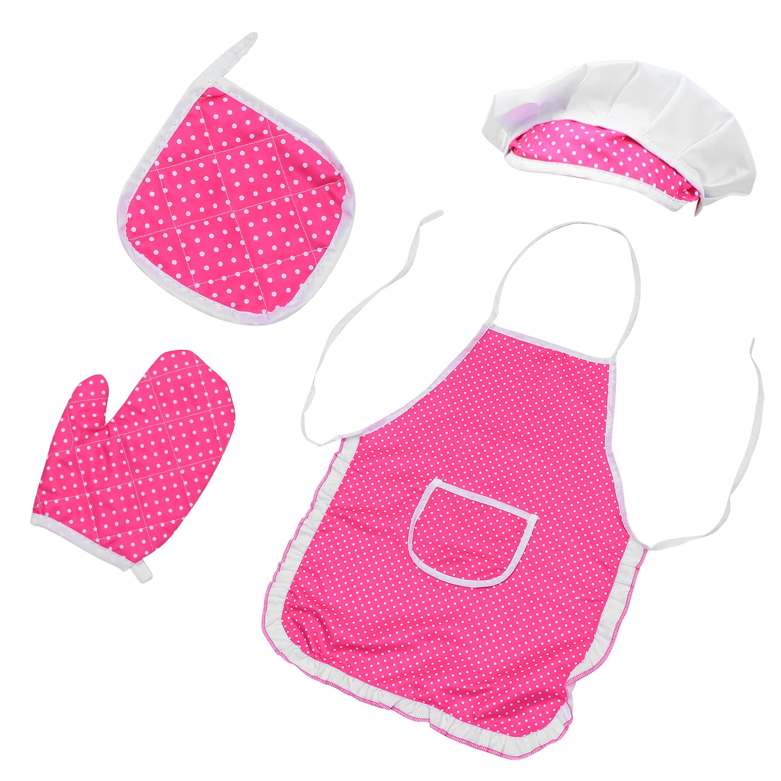 NUOLUX Kid Bonnet Girls Kids Toys Girls Girls Cooking Apron Apron Suit ...
