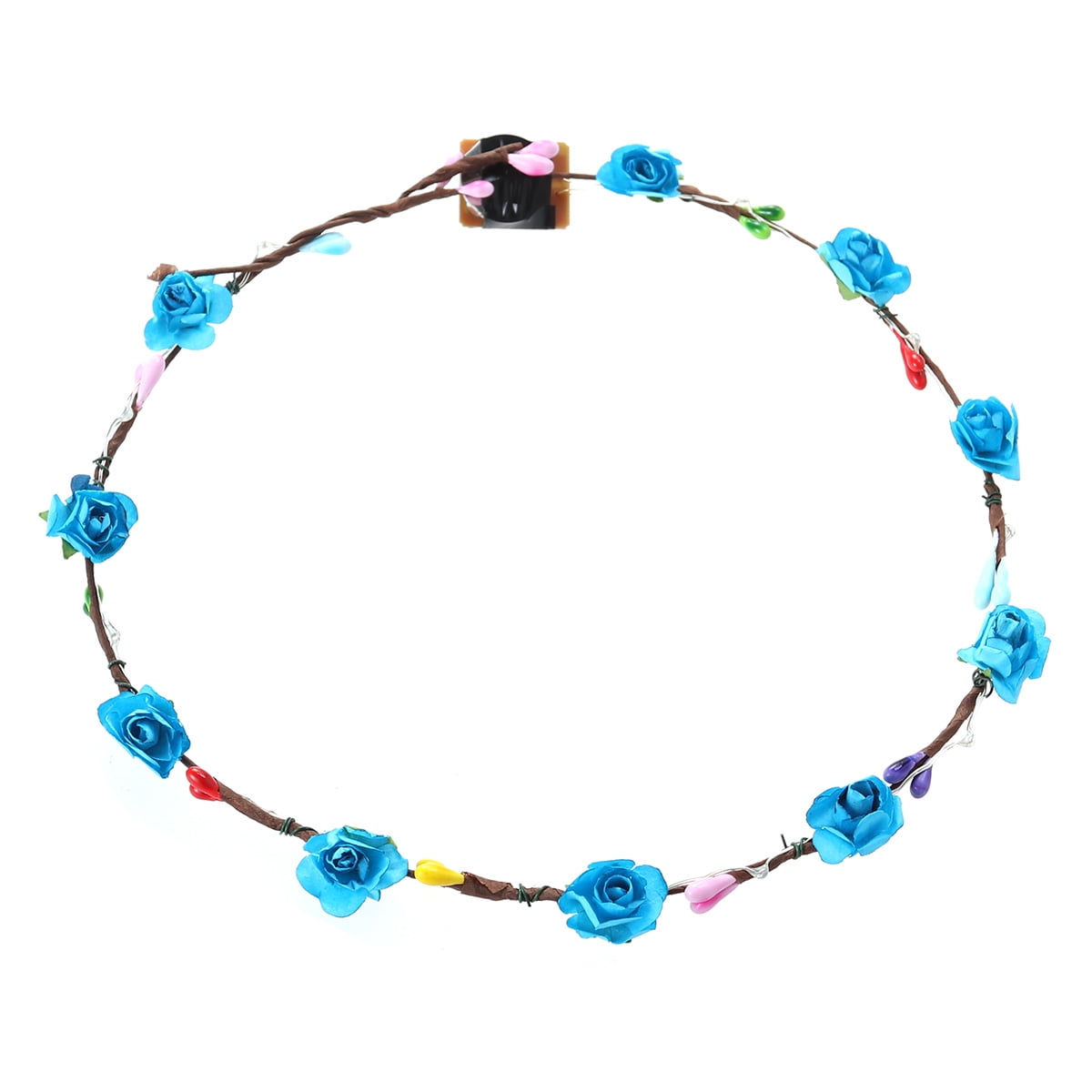 NUOLUX LED Flower Crown Headbands Light Up Party Wreath Headdress for ...